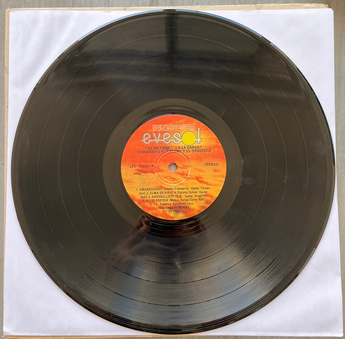 Fernandito Villalona Y Su Orquesta – "El Mayimbe" ¡A La Carga! Vinilo ...