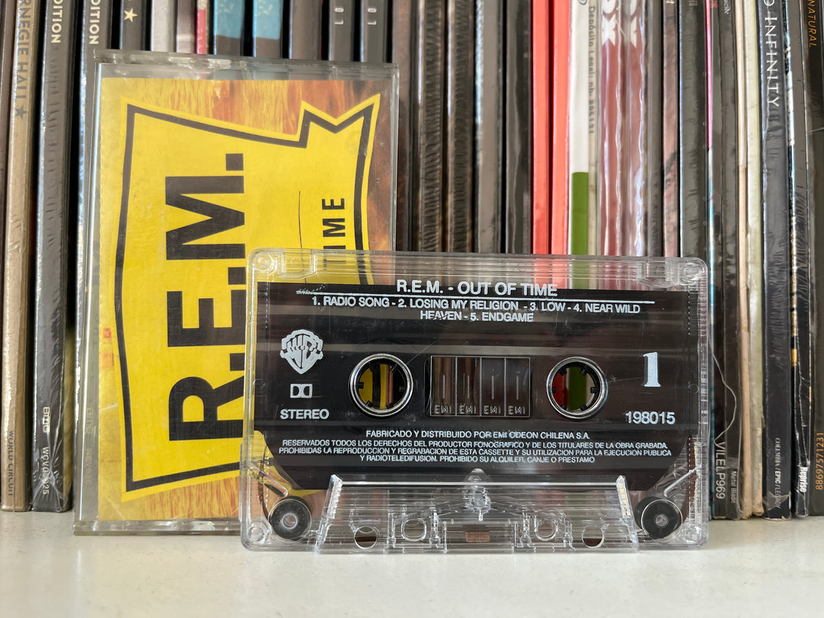 R.E.M. – Out Of Time Cassette de epoca – The Viniloscl SPA
